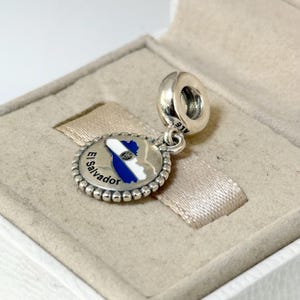 Pandora El Salvador Map Dangle Charm Pendant S925 Silver Jewelry for ...