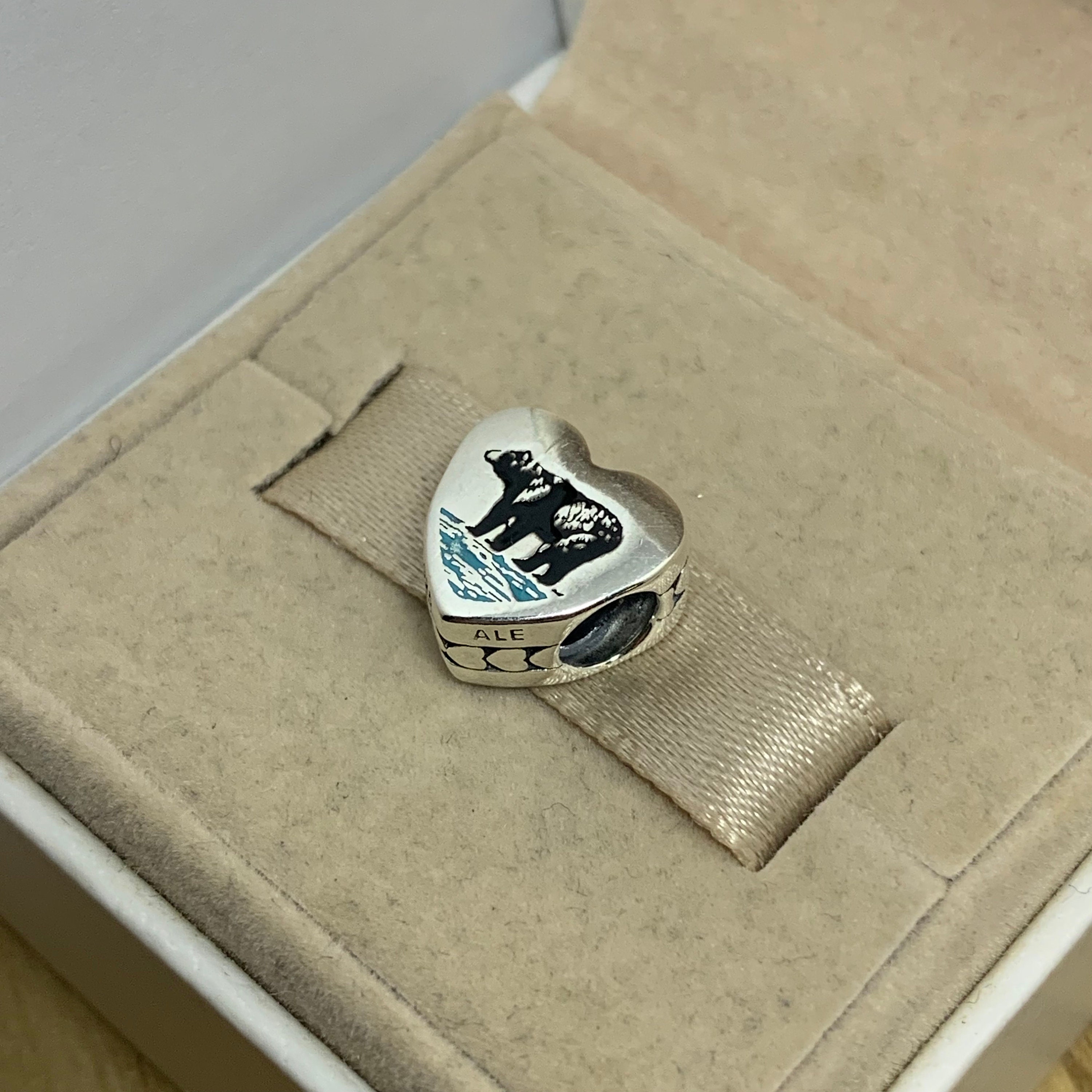 Pandora Alaska Bear Travel Heart Bead Charm Eagle With - Etsy