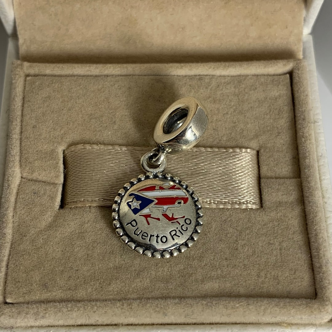 Pandora Puerto Rico Exclusive Dangle Charm Pendant Travel S925 Sterling ...