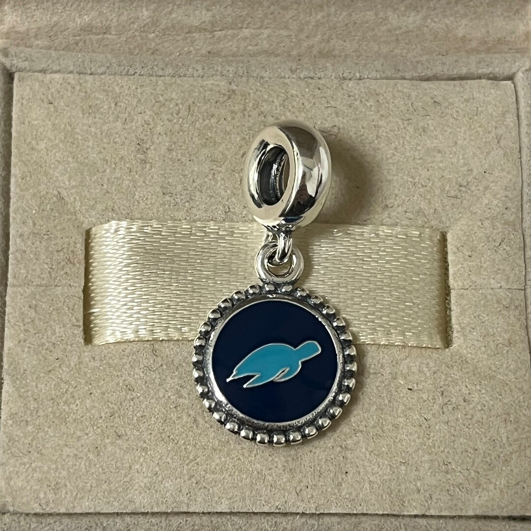 Pandora Blue Sea Turtles Dangle Charm, S925 Sterling Silver Jewelry ...