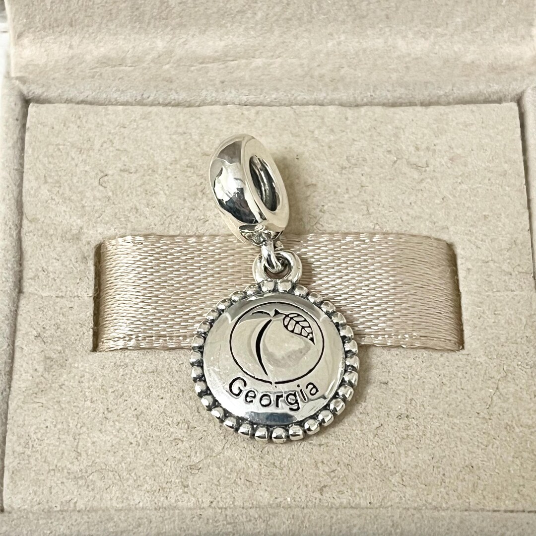 Pandora State of Georgia Dangle Charm Travel Pendant S925 Silver ...