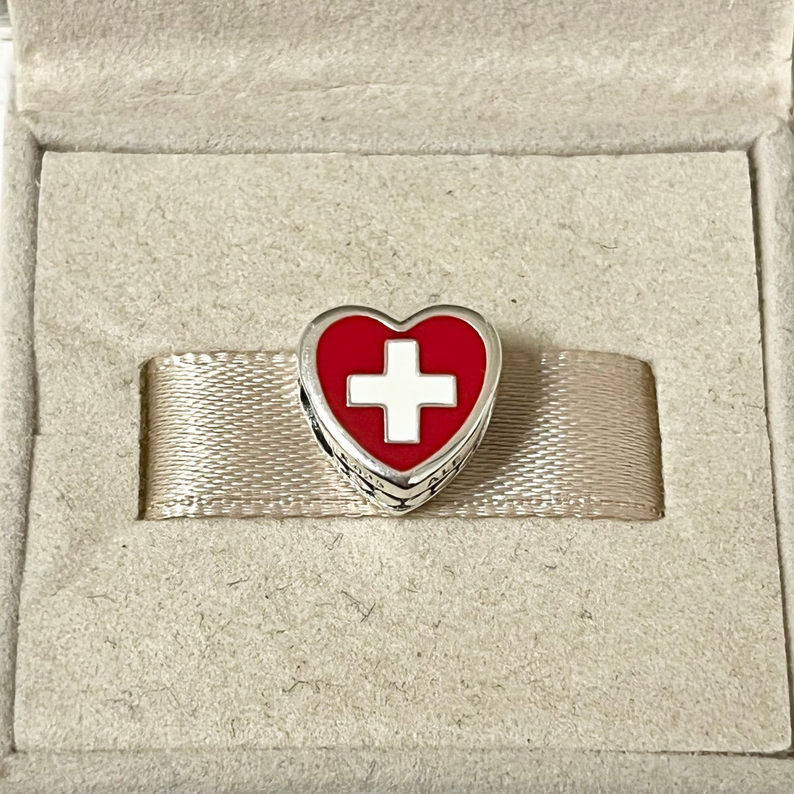 Pandora Switzerland Flag Charm Heart Bead Charm Love Switzerland S925 ...