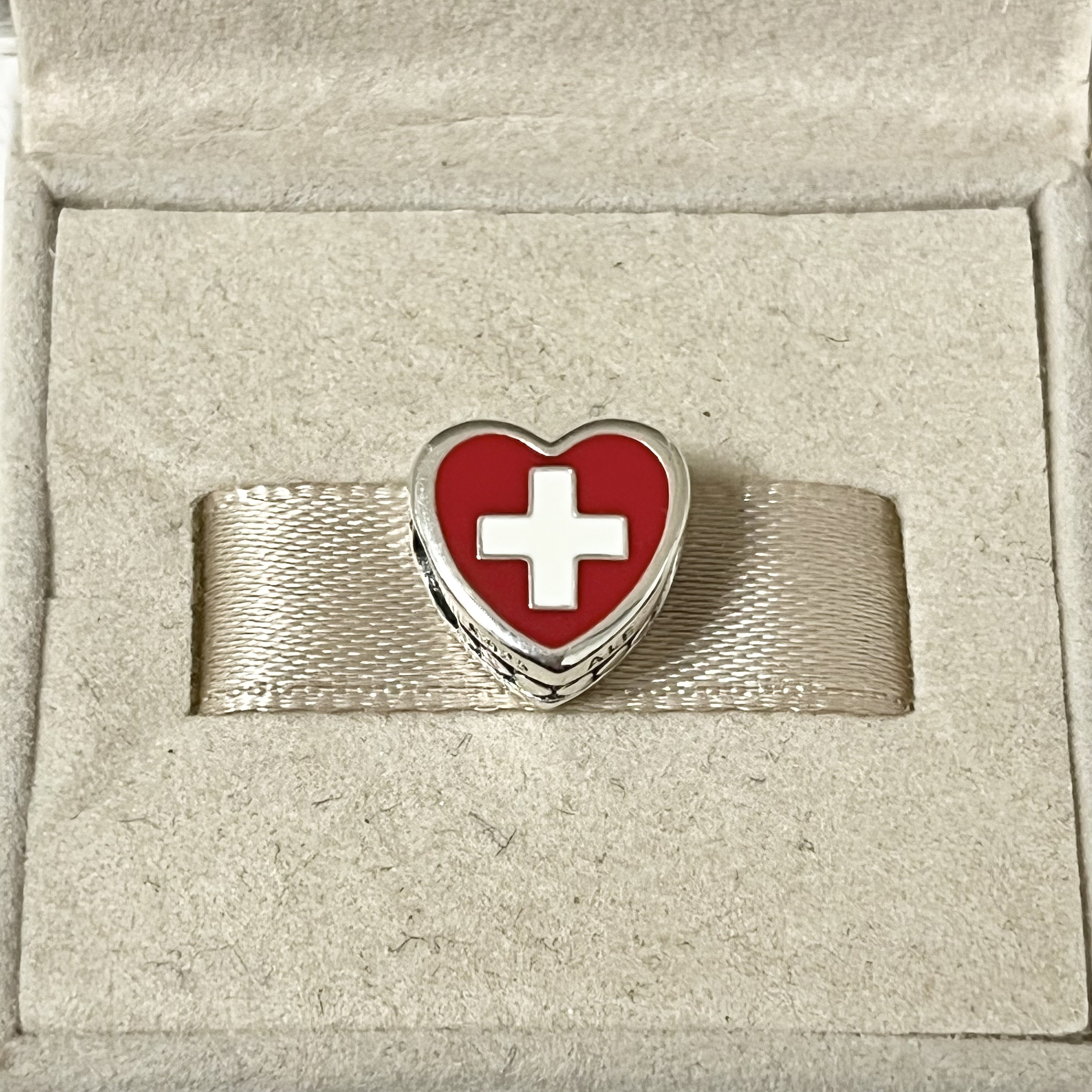 Pandora Switzerland Flag Charm Heart Bead Charm Love Switzerland S925 ...