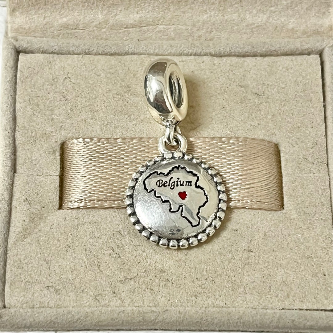 Pandora Belgium Map Exclusive Dangle Charm Pendant Travel S925 Silver ...