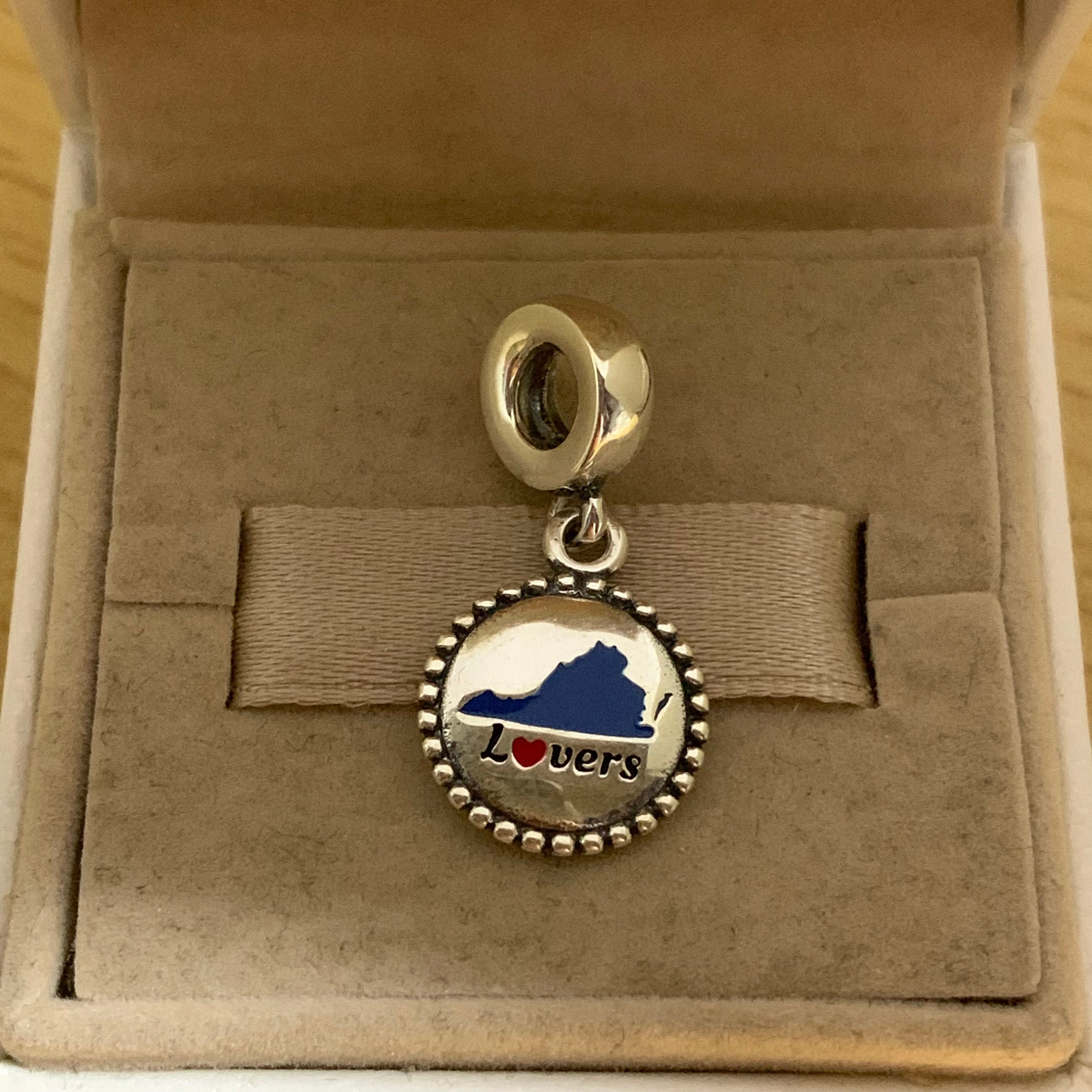 Virginia Tech Pandora Bead