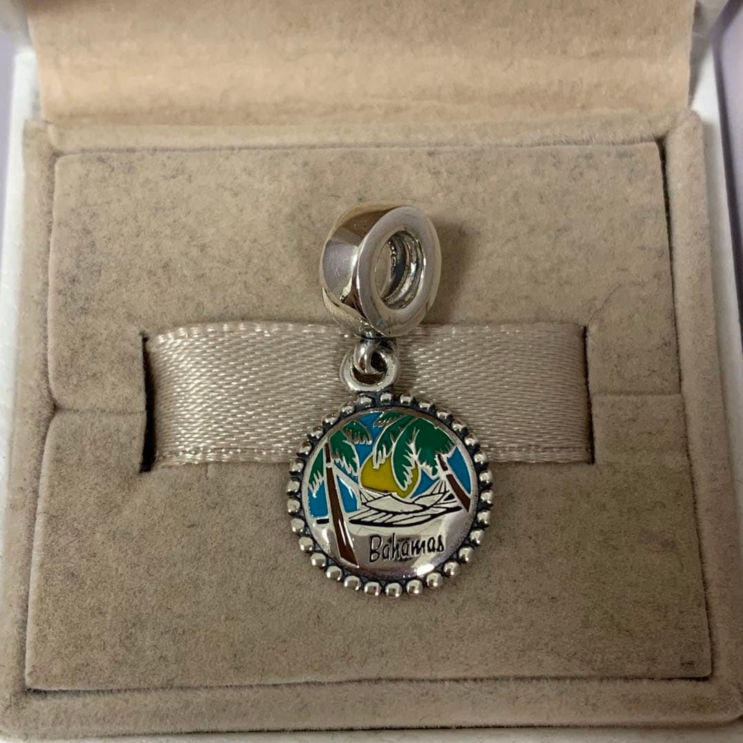Pandora Nassau Bahamas Beach Coconut Trees Exclusive Dangle Charm ...