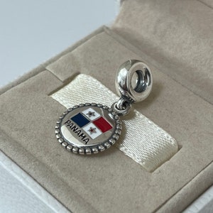 Pandora Panama Flag Dangle Charm Pendant Panama Travel S925 Sterling ...