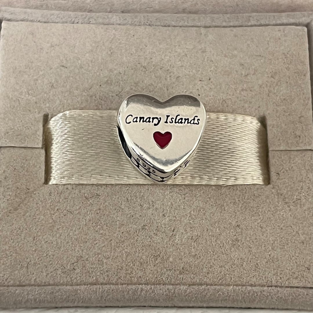 Pandora Canary Islands Heart Bead Charm Islas Canarias Travel S925 ...