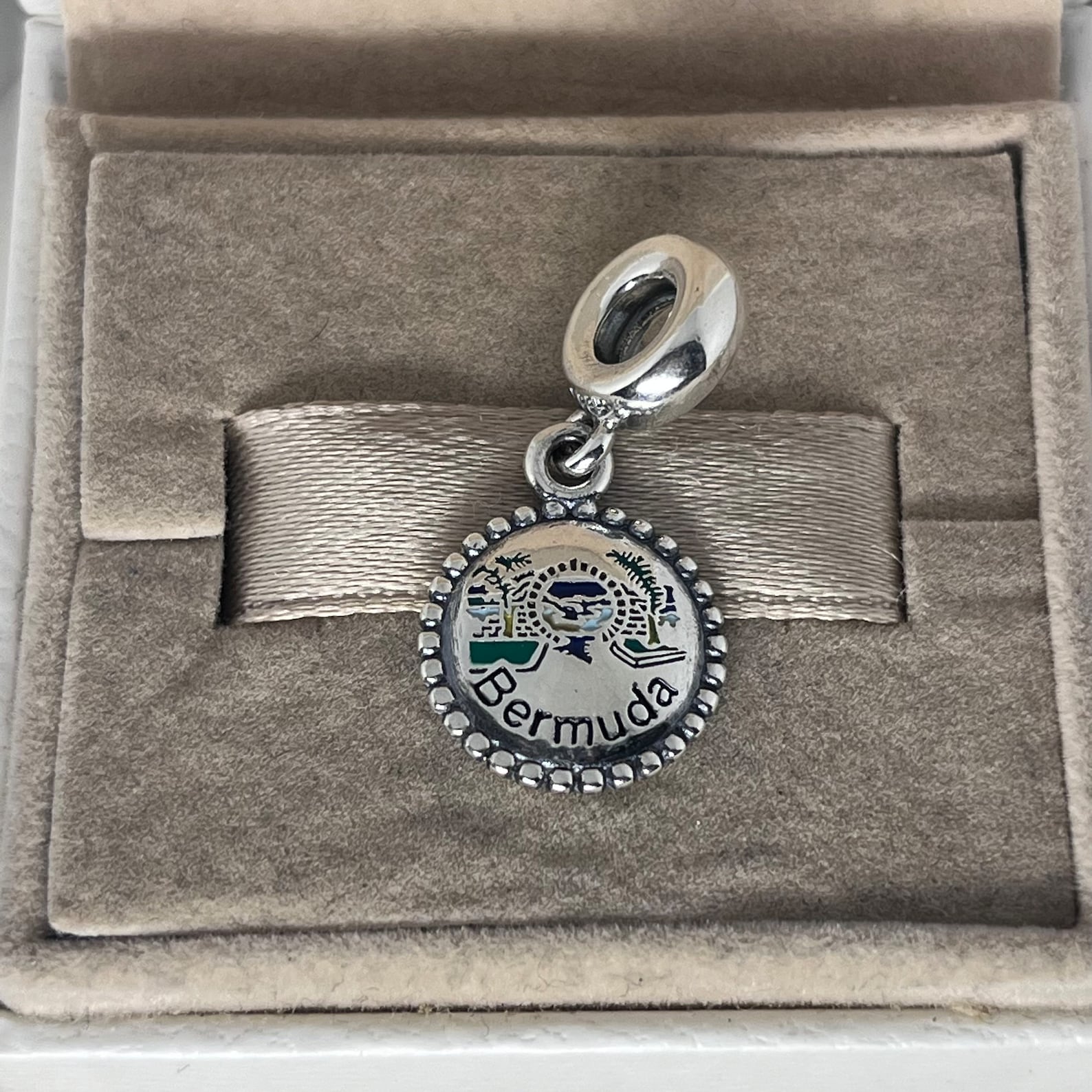 Pandora Bermuda Exclusive Dangle Charm Pendant Travel S925 Silver ...