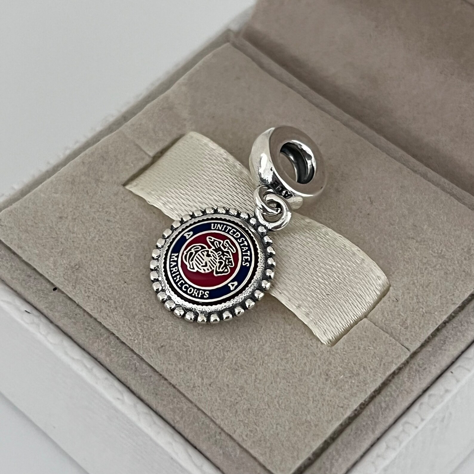 Pandora USMC Charm United States Marine Corps Dangle Charm Pendant S925 ...