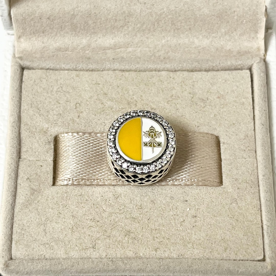 Pandora Vatican Flag Charm Pendant Bead Exclusive S925 Silver Travel ...
