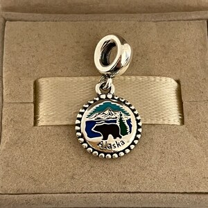 Pandora Alaska Exclusive Travel Dangle Charm, S925 Sterling Silver for ...