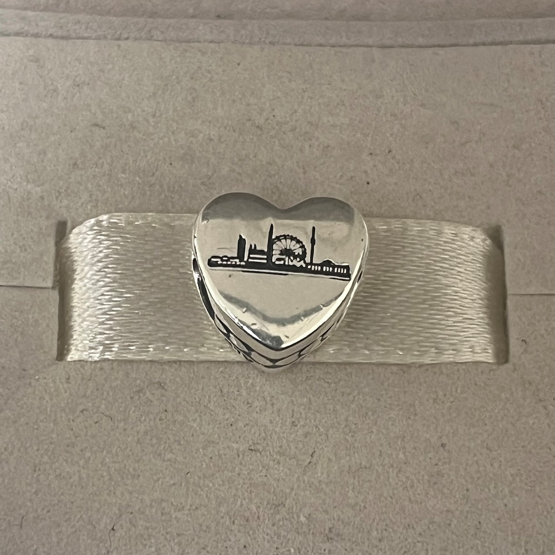 Pandora Vienna Exclusive Heart Bead Charm SC Flag Heart S925 Sterling ...