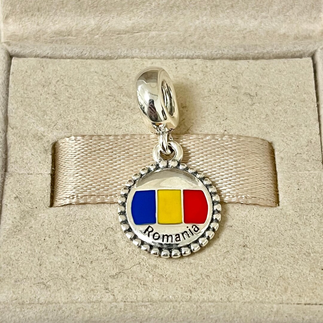 Pandora Romania Flag Exclusive Dangle Charm Pendant Travel S925 Silver ...