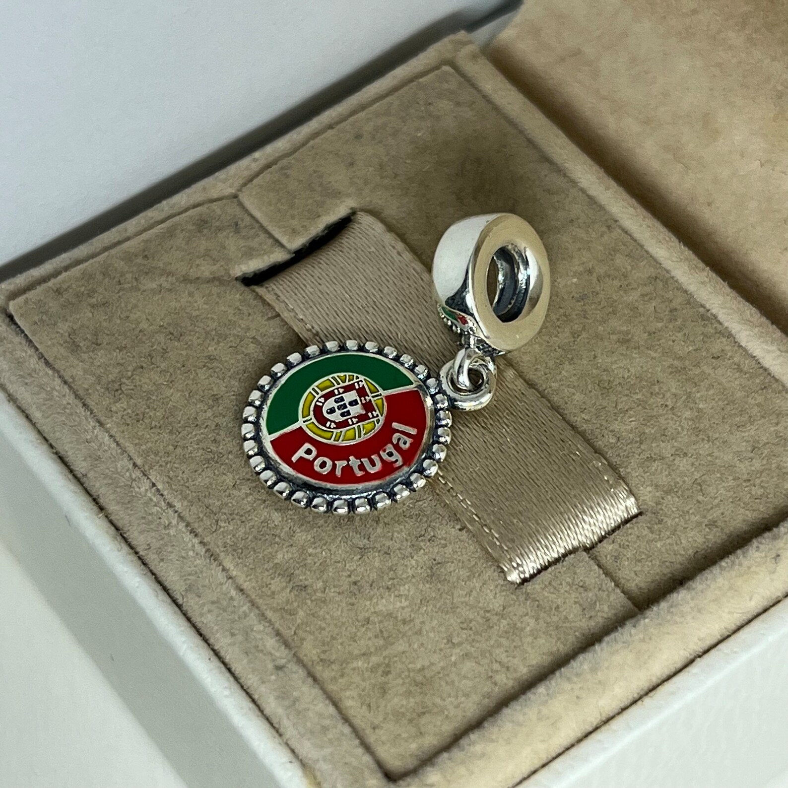 Pandora the Portuguese Republic Flag Dangle Charms Pendant S925 Silver ...