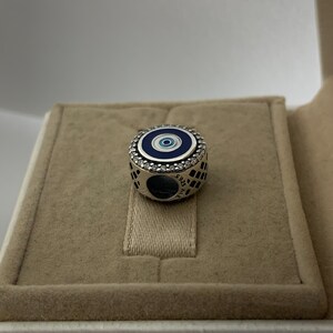 Pandora Evil Eye Double Sided Bead Charm Button Eye of Protection S925 ...