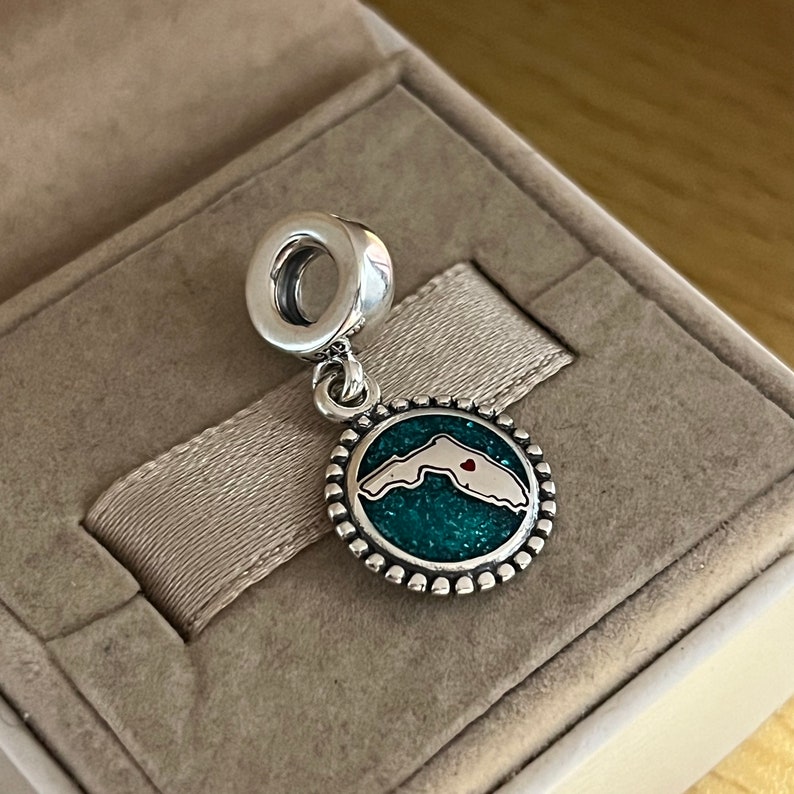 Pandora Florida Map LOVE FL Dangle Charm Pendant S925 Sterling - Etsy