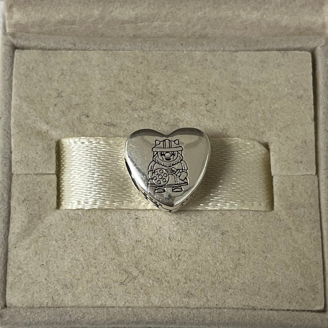 Pandora Viking Hjerte Heart Bead Charm S925 Sterling Silver Jewelry for ...