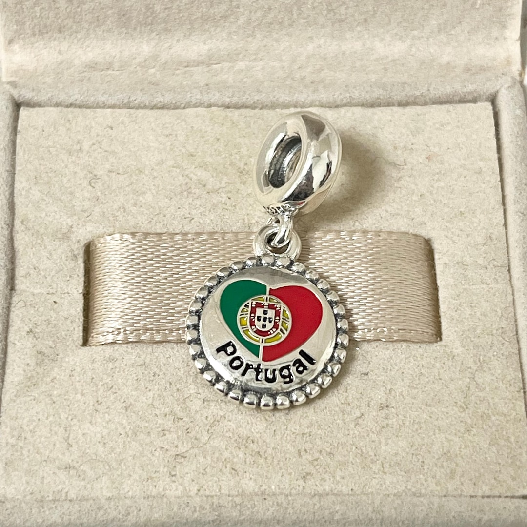 Pandora Portugal Flag Dangle Charm Travel Pendant S925 Silver Jewelry ...