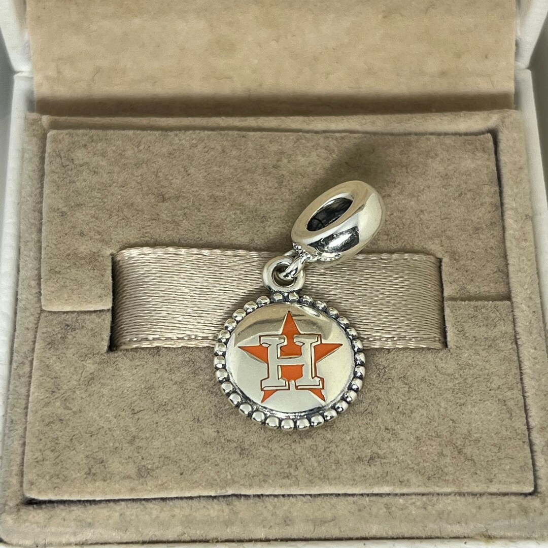 Pandora the Houston Astros Baseball Dangle Charm Pendant S925 Sterling ...