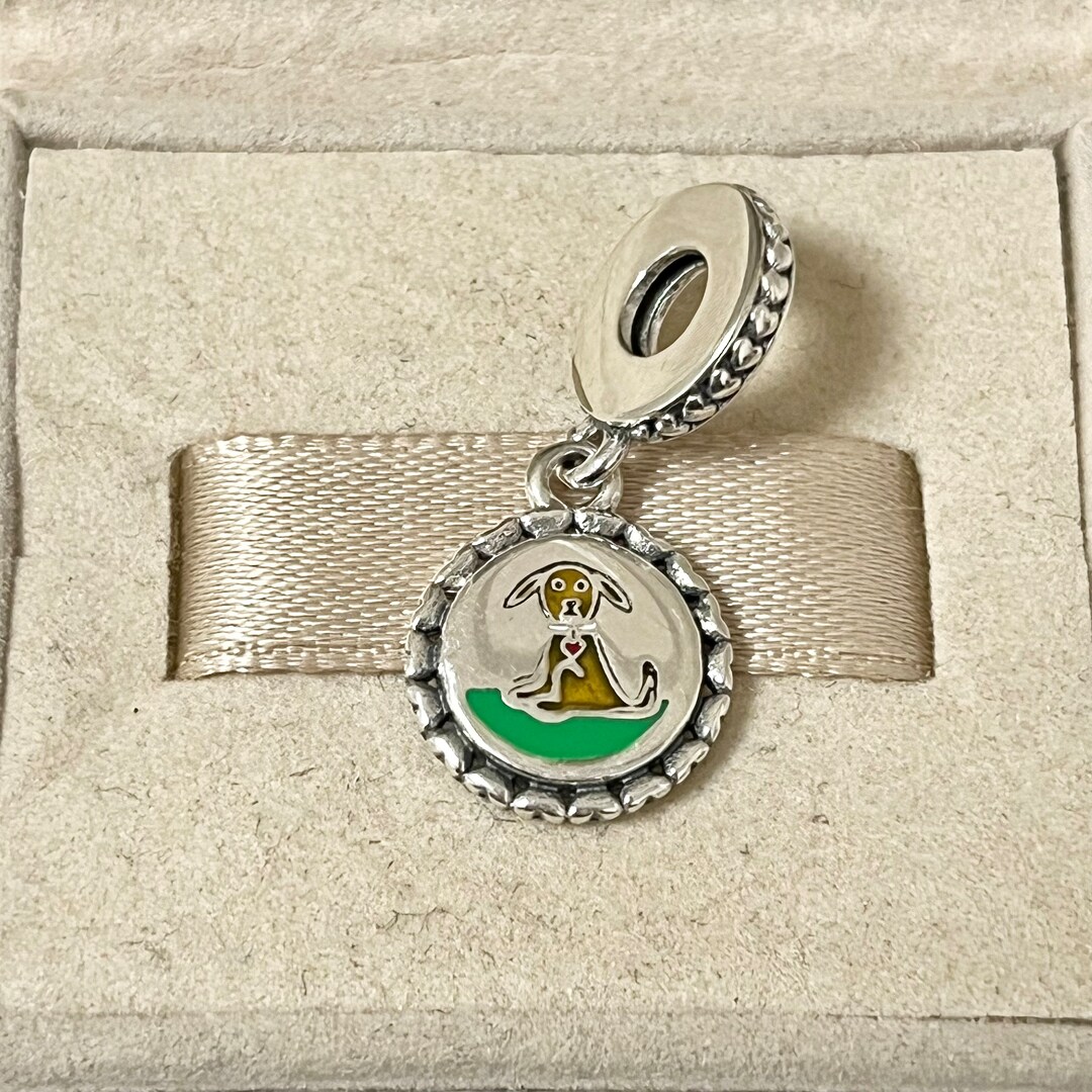 Pandora Dog Stick Figure Dangle Charm Pendant S925 Sterling Silver ...