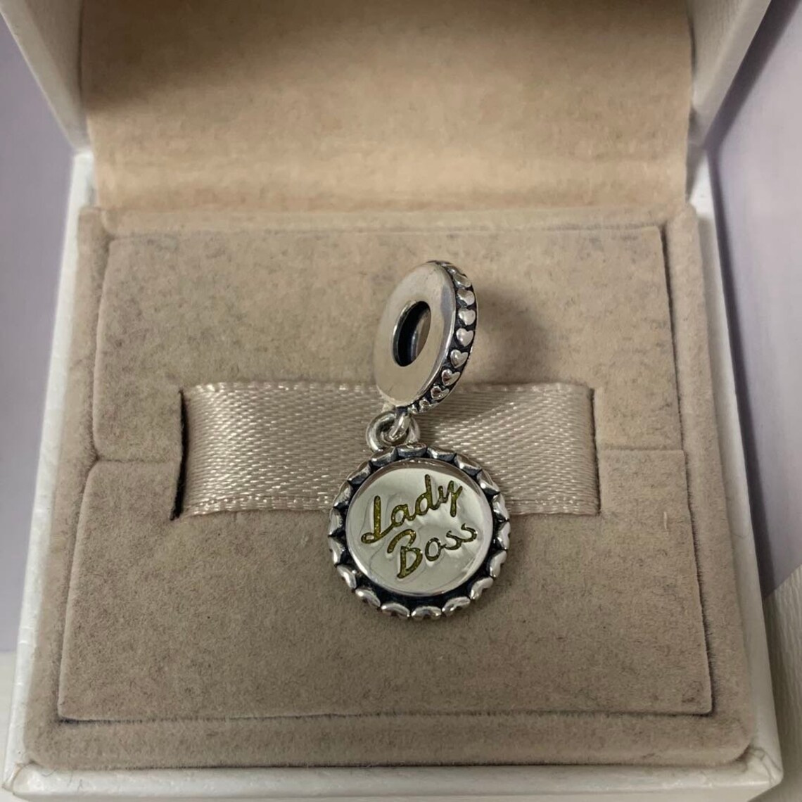 Pandora Lady Boss Charm Dangle Pendant Bracelet Charms, S925 Sterling ...