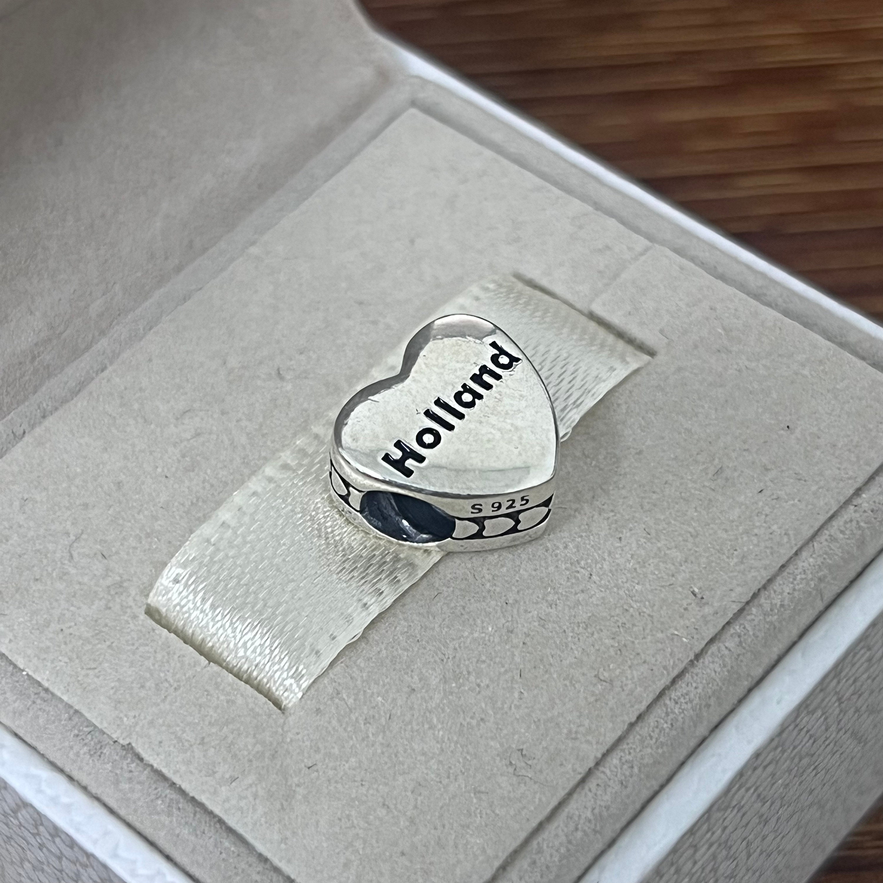 Pandora Holland Windmill Heart Bead Charm Travel Pendant, S925 Silver ...