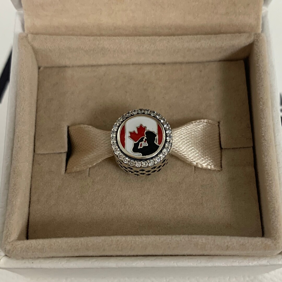 Pandora Salute Our Troops Canada Exclusive Charm, Bracelet Charm, S925 ...