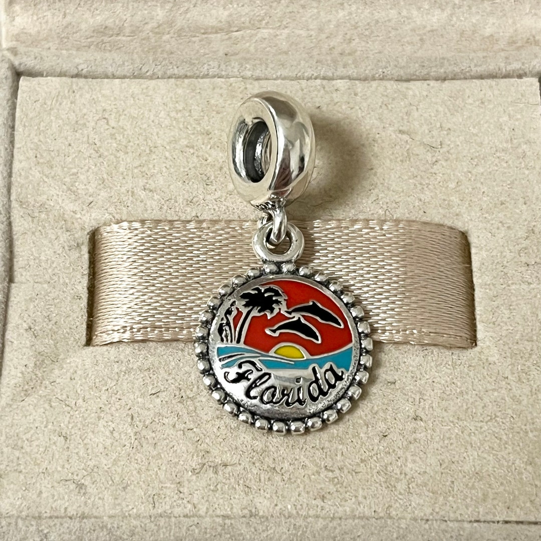 Pandora Florida Beach Exclusive Dangle Charm Pendant S925 Silver ...
