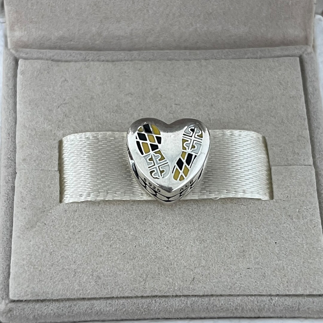 Pandora Baltimore Run 2020 Exclusive Heart Charm, Footprint, S925 ...