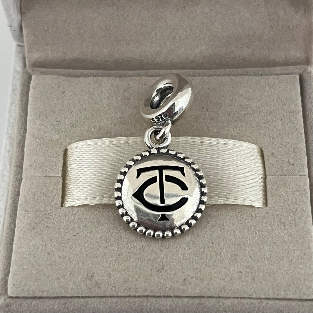 Pandora Minnesota Twins Dangle Charm Baseball Pendant S925 Sterling ...
