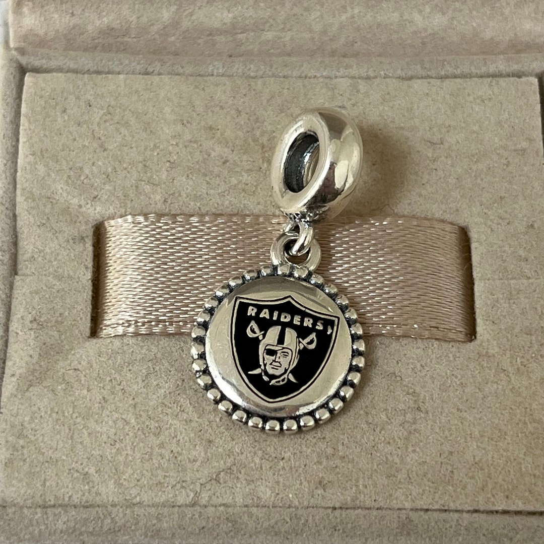 Pandora Las Vegas Raiders Sport Dangle Charm Pendant S925 Silver ...