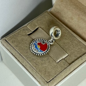 Pandora ARUBA Beach Dangle Charm Pendant Travel Sunset S925 Sterling ...