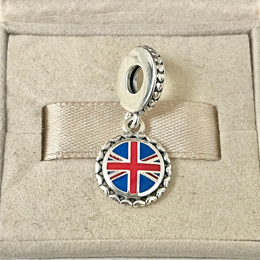 Pandora England Flag Exclusive Dangle Charm Pendant Travel S925 Silver ...