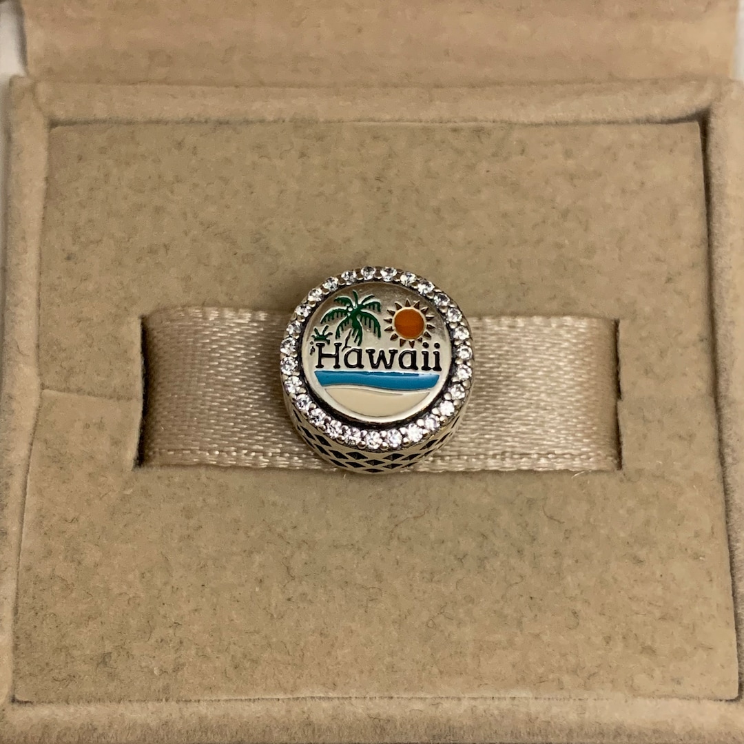 Pandora Hawaii Beach Charm Bead Button, Treasured Mamenta in Paradise ...