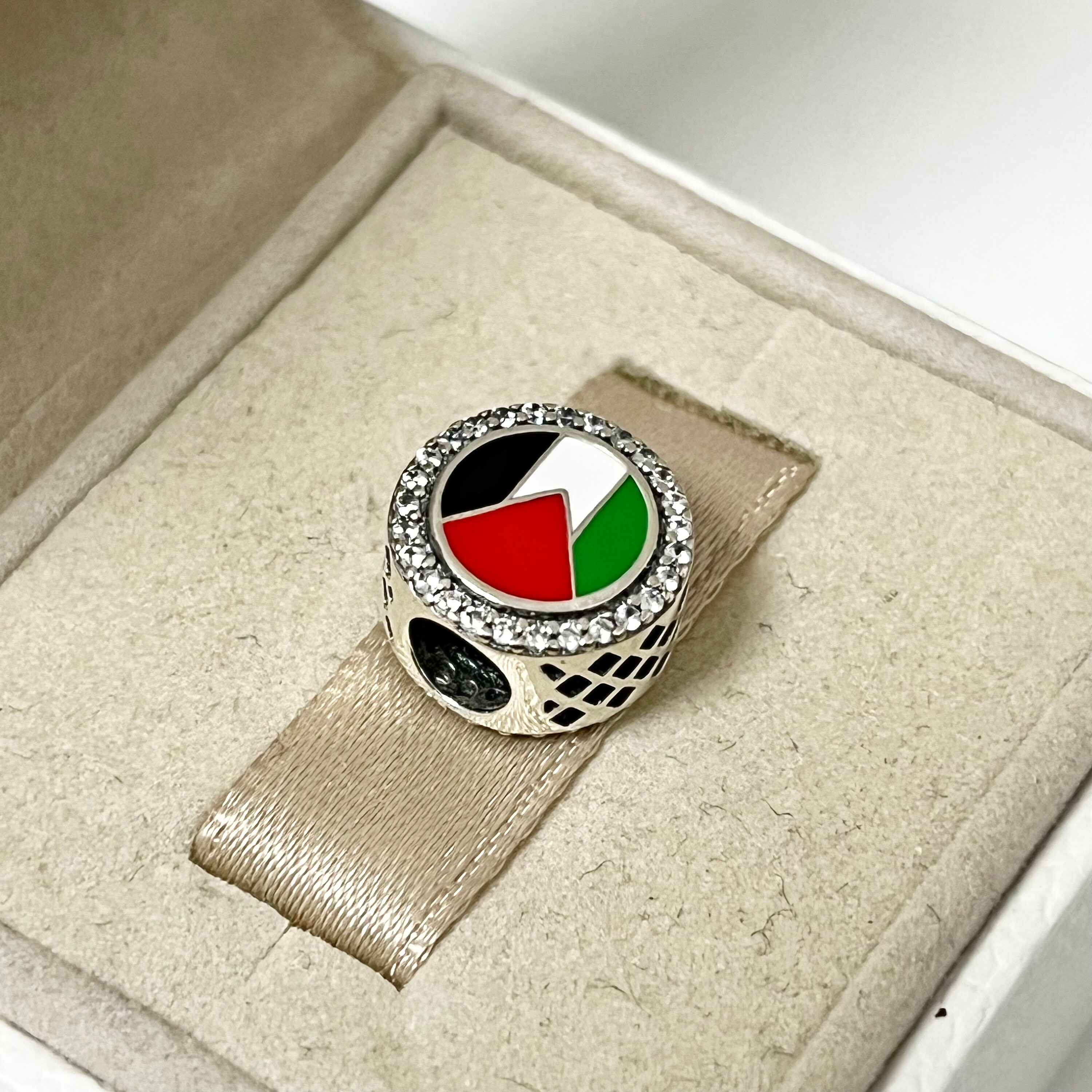 Pandora Palestine Flag Bead Exclusive Charm S925 Silver Travel Jewelry ...