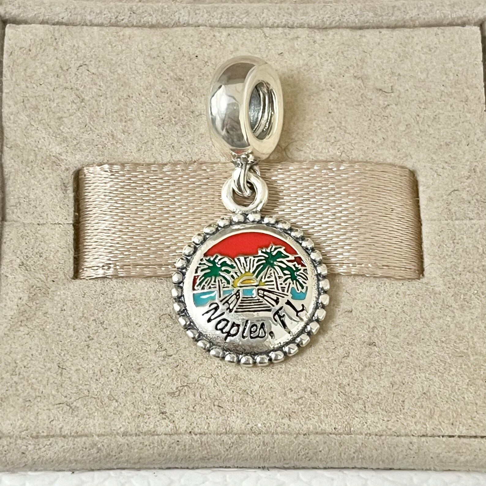 Pandora Florida Naples Beach Exclusive Dangle Charm Travel Pendant S925 ...