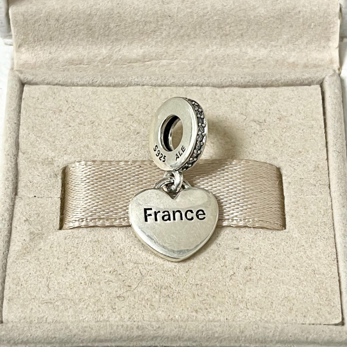 Pandora France Heart Flag Exclusive Dangle Charm Pendant Travel S925 ...
