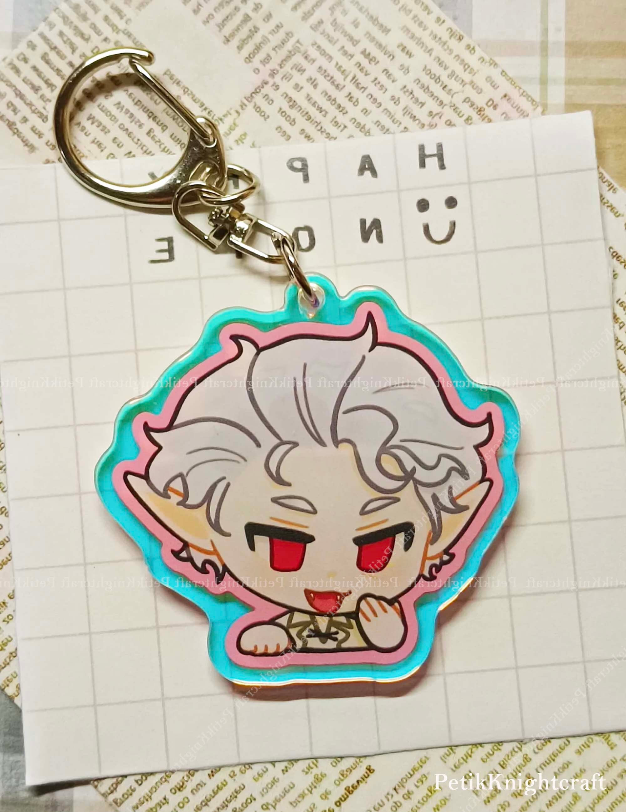 Baldur's Gate 3 Rainbow Holographic Keychain Astarion - Etsy Australia