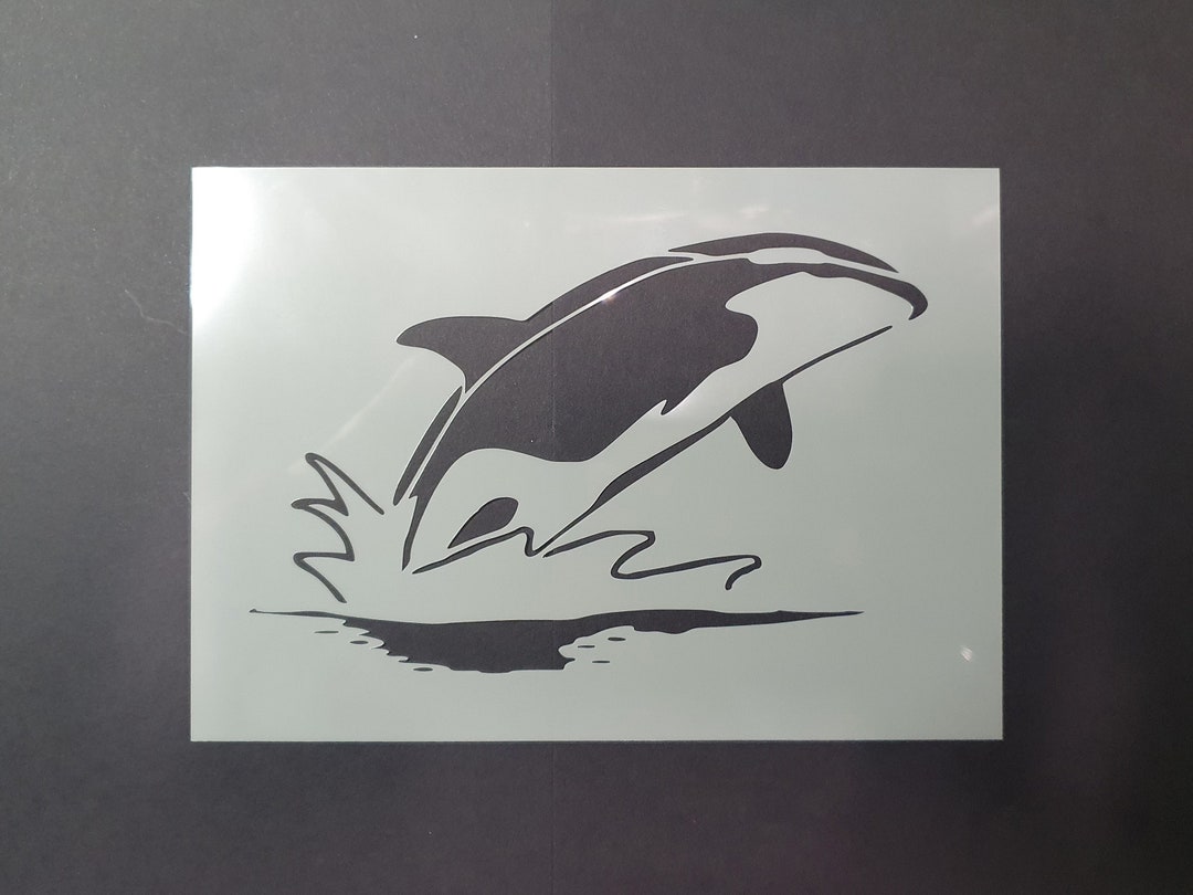 Orca Whale Stencil - Etsy