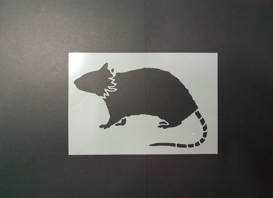Reggie Rat Stencil - Etsy Australia