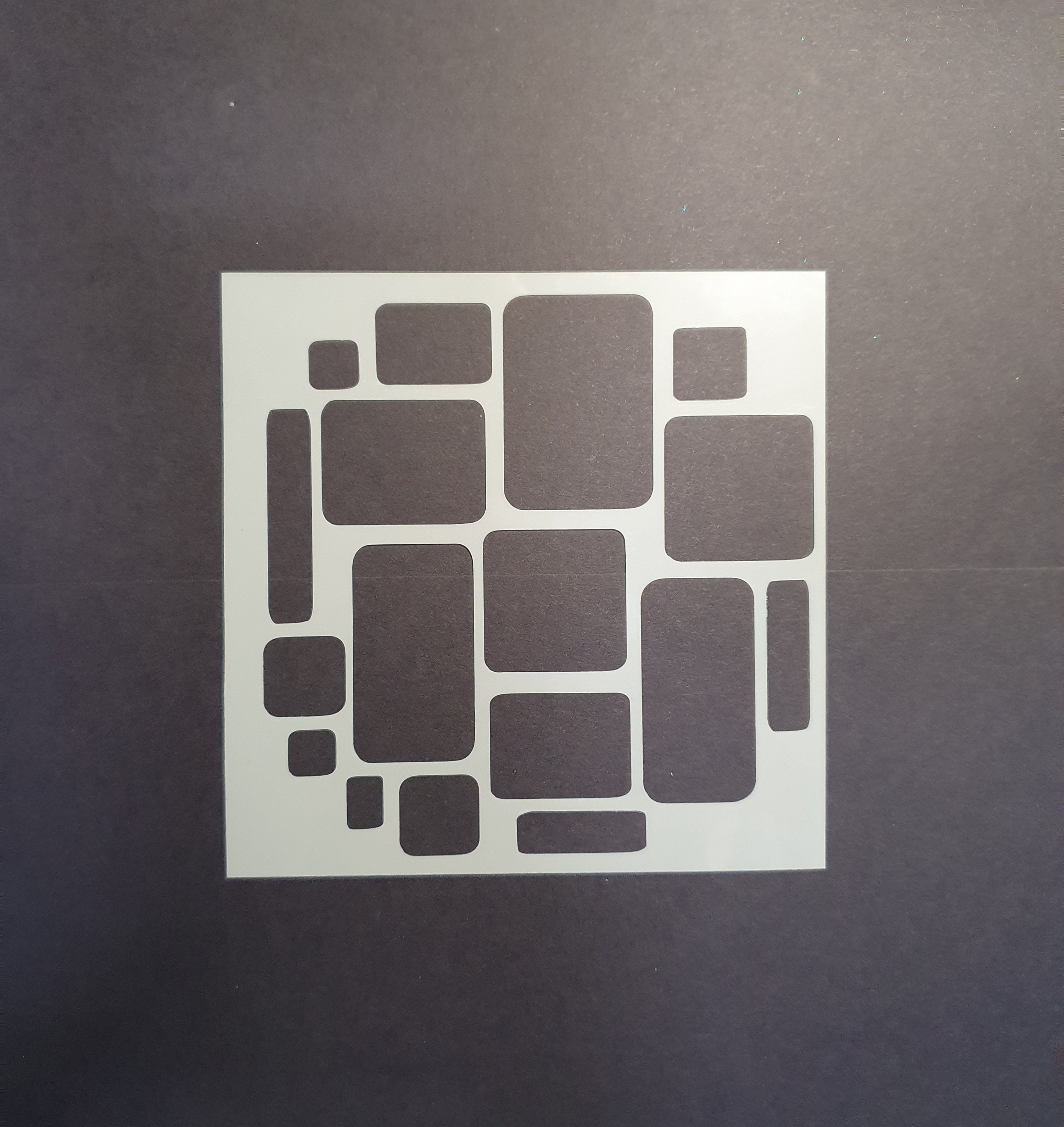 Crazy Paving Stencil - Etsy