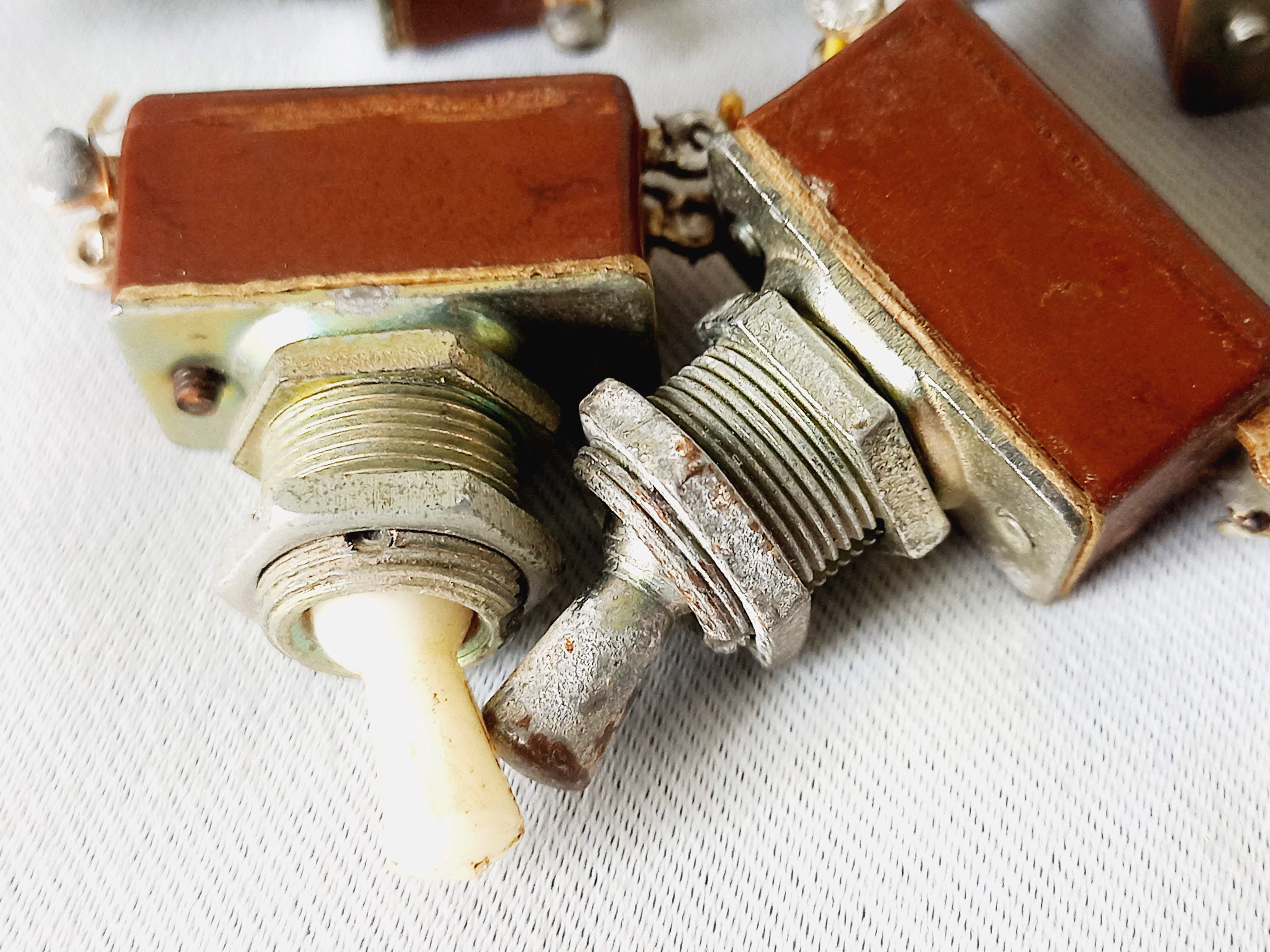 Soviet VINTAGE on / off Set of 5 TOGGLE SWITCHES Old Russian Electrical ...