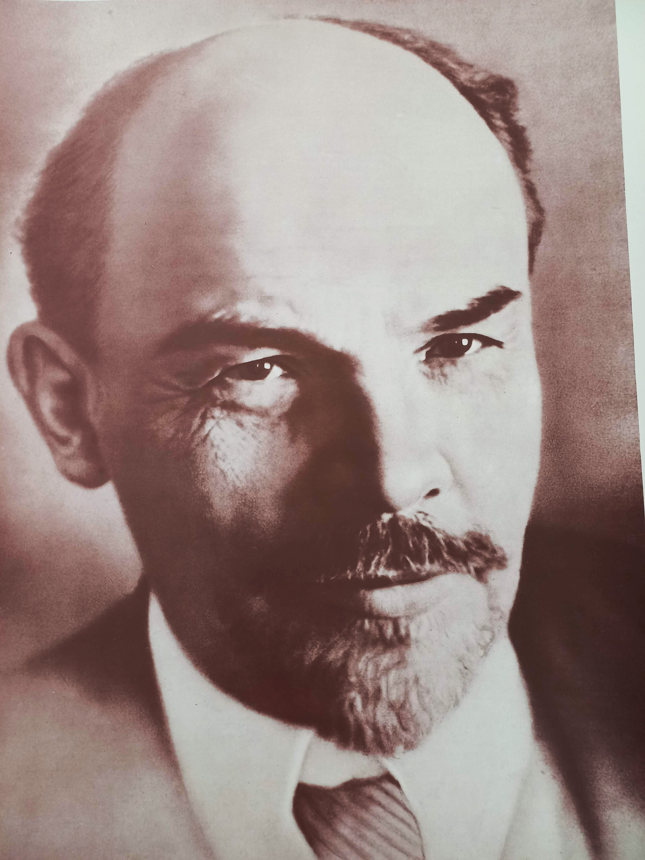 Lenin USSR Poster Large Soviet Poster With a Photo-portrait of V.I ...