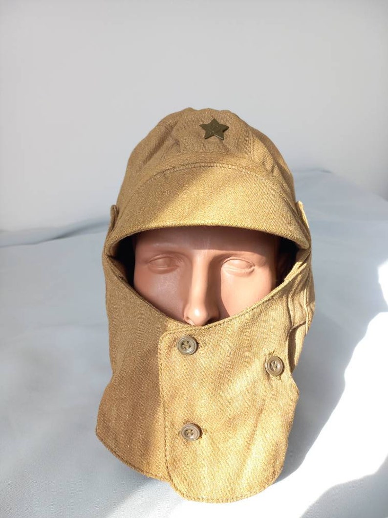 Soviet Military Cap With Protection. Field Soldier's Cap of the Armed ...