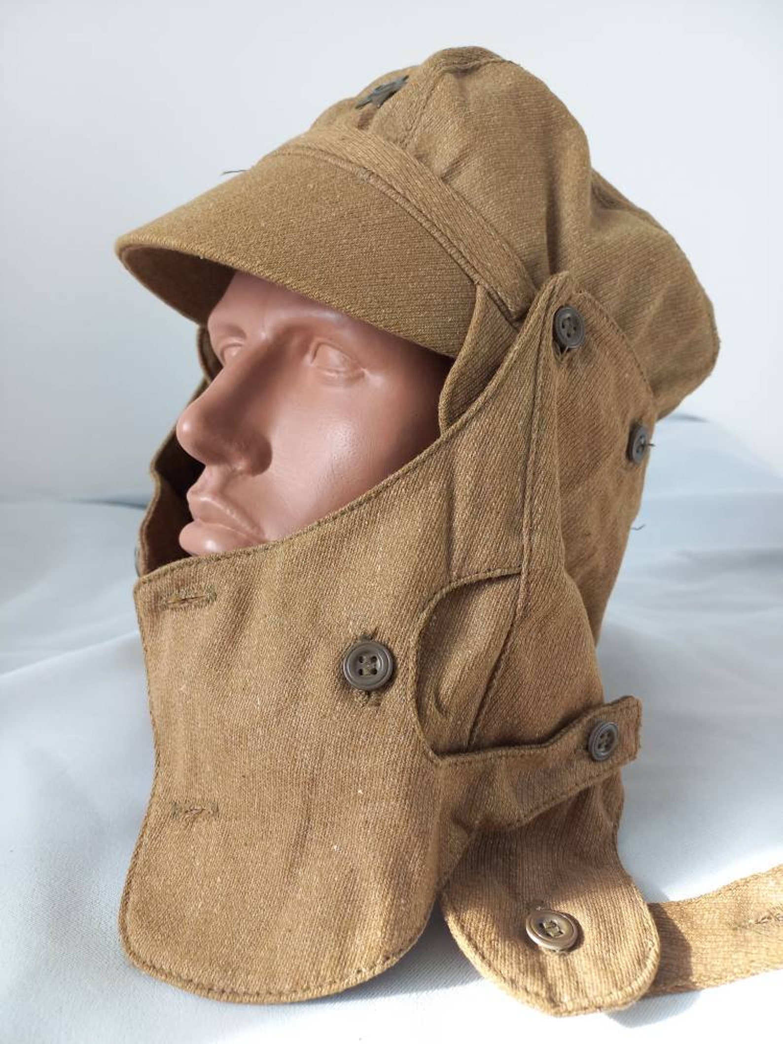 Soviet Military Cap With Protection. Field Soldier's Cap of the Armed ...