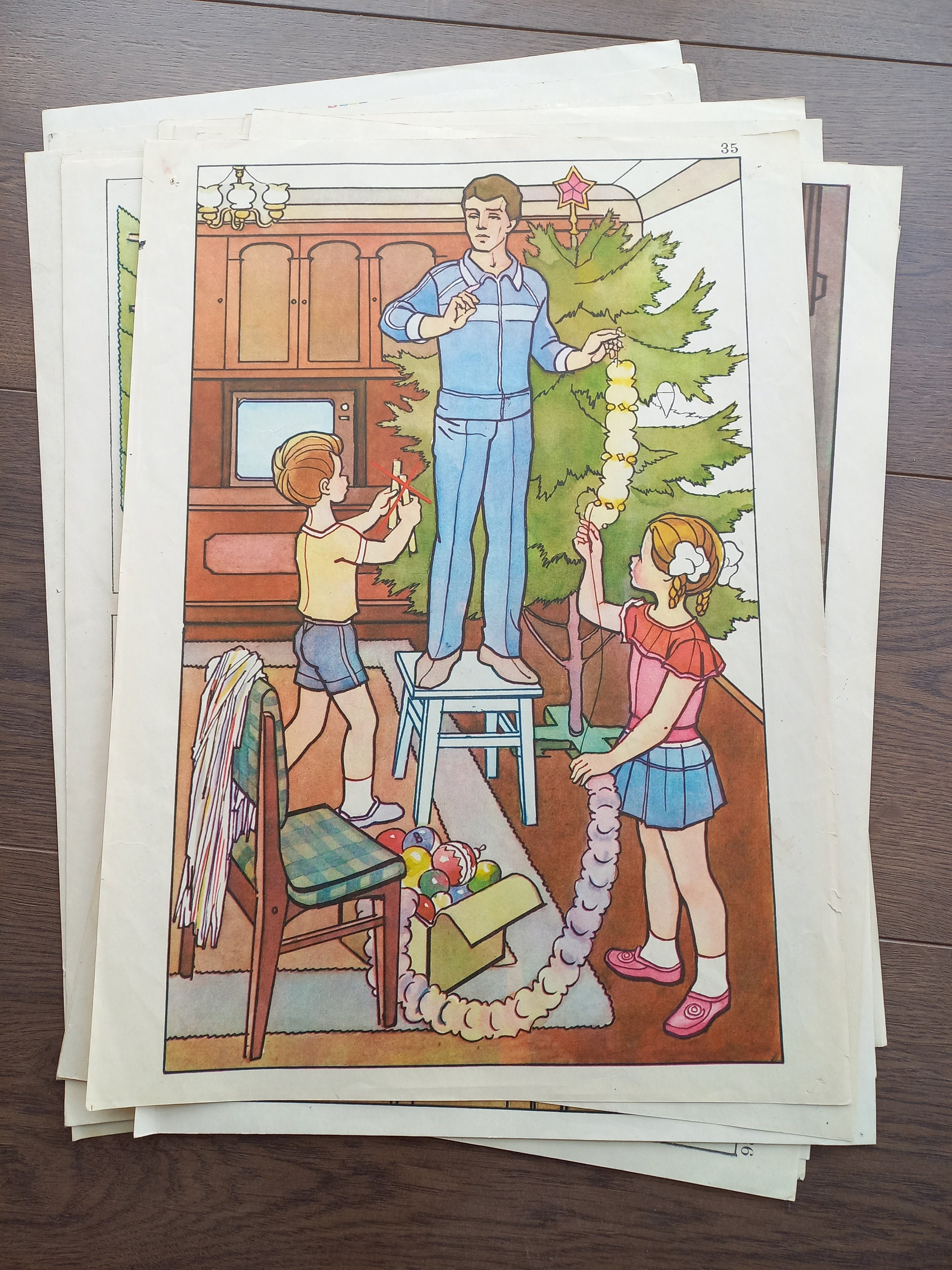 Soviet Vintage Fire Safety Posters for Children 18 Sheets USSR 60s - Etsy