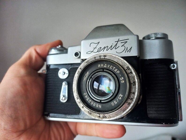 Zenit-3m Small Format Single Lens Reflex Camera With Industar - Etsy