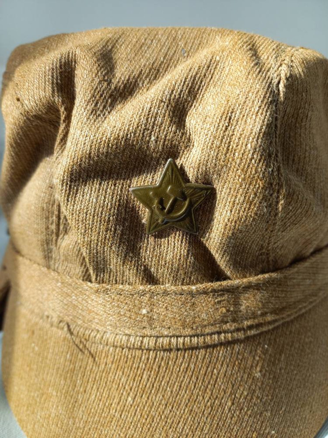 Soviet Military Cap With Protection. Field Soldier's Cap - Etsy