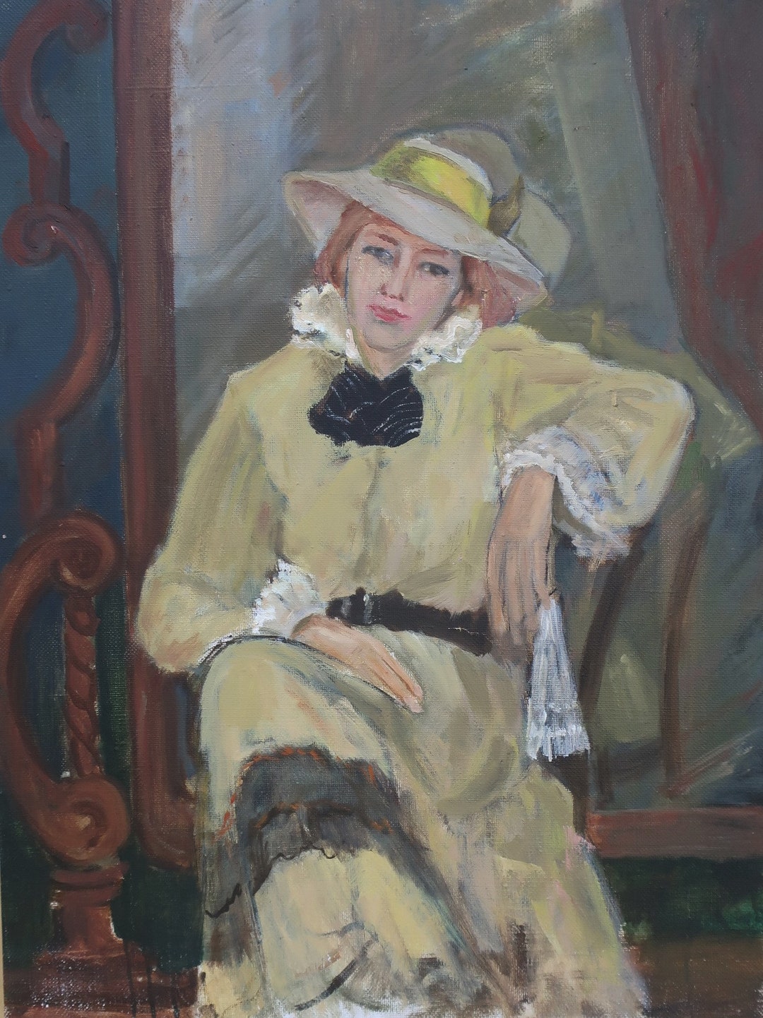 Portrait of a Woman. Oil Painting Original by Ukrainian Artist Repka V ...